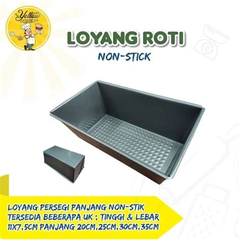 Jual LOYANG ROTI PERSEGI PANJANG ANTI LENGKET Shopee Indonesia