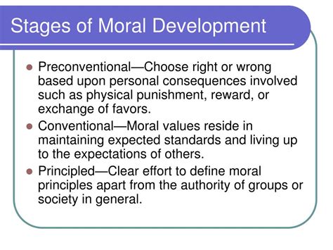 Conventional Morality Definition Stages Video