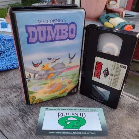 1985 First Release Dumbo Vhs Walt Disney Black Diamond Classics Rare