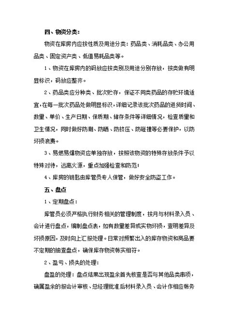 医院药品库房管理制度Word模板 我拉网