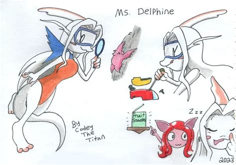 Some Hand Drawings I Made Of My Original Character Ms Delphine She