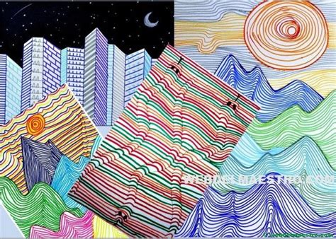 Dibujos Con Líneas Dibujos En 3d Para Niños Abstract Artwork Art