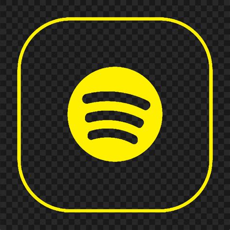 Spotify Square App Icon Black And Green Png Citypng