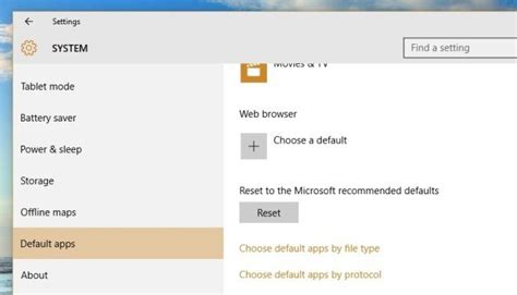 Windows 10 Resetting File Associations