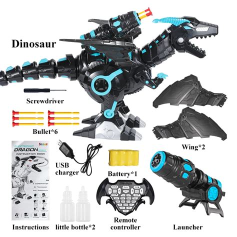 Mist Spray Remote Control Dinosaurs Toys Electric Dinosaur Rc Robot