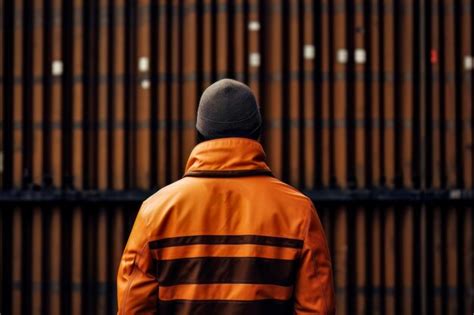 Premium Photo Man With Barcodes On His Back As A Symbol Of Human