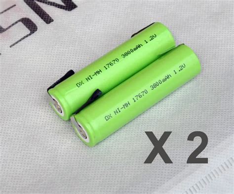 2PCS 1 2V 7 5A Rechargeable Battery 3800mah 17670 17650 4 3A 7 5 A Ni