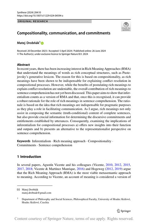 Compositionality Communication And Commitments