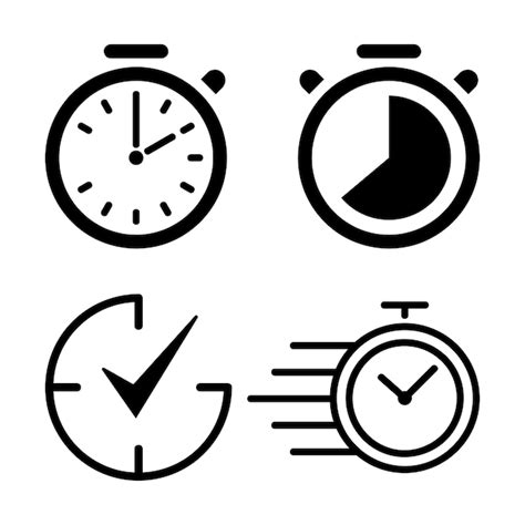 Premium Vector Timers Countdown Stopwatch Timer Illustration