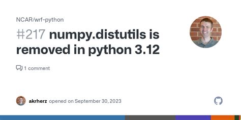 Numpy Distutils Is Removed In Python Issue NCAR Wrf Python GitHub