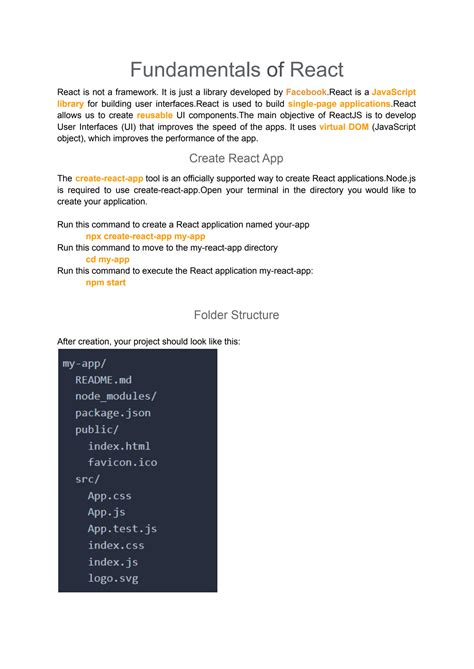 SOLUTION Fundamentals Of React Studypool
