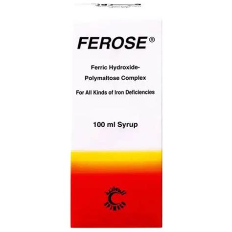 Ferose 50mg 5ml Syrup 100 Ml