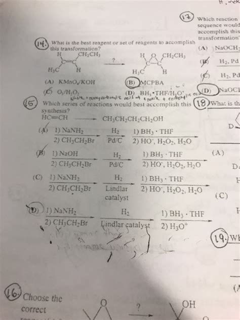 Solved Which Reaction Sequence Would Accomplish This What Is Chegg