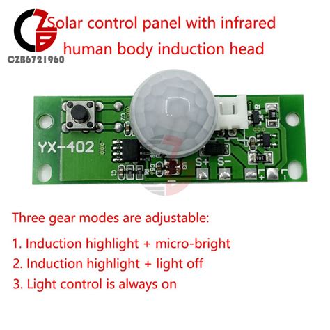 V Solar LED Night Light Infrared Control Panel Lamp Circuit Board Module EBay