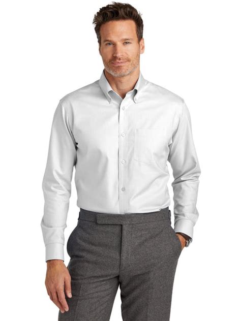 Brooks Brothers Wrinkle Free Stretch Nailhead Shirt With Custom