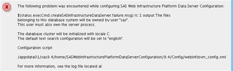 Error Sas Web Infrastructure Platform Sas Support Communities