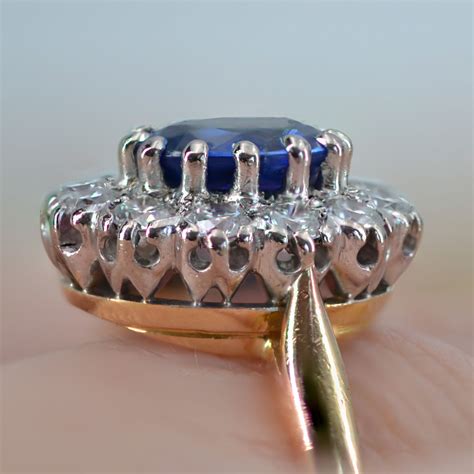 Bague Pompadour Diamants Et Saphir Bijoux Modernes Bijouxbaume
