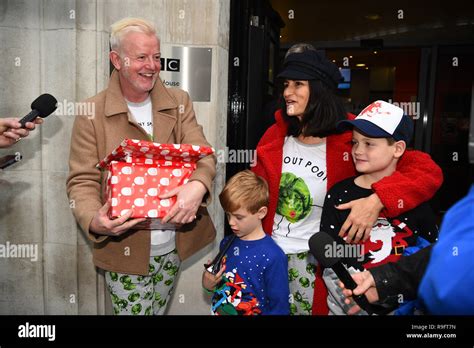 Chris Evans Leaves Wogan House In London With His Wife Natasha And