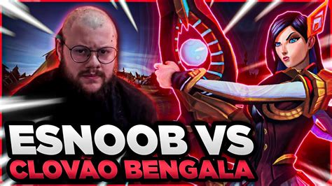 ESNOOB VS CLOVÃO BENGALA NA BOTLANE MONO CAITLYN GAMEPLAY YouTube