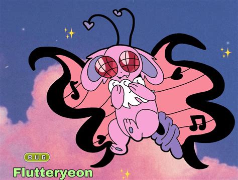 Fakemon Eeveelution Flutteryeon Shiny By Alyssa Thepikachu On