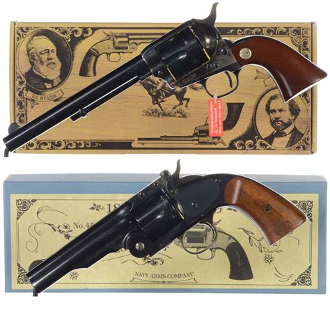 Two Uberti Single Action Revolvers With Boxes Rock Island Auction