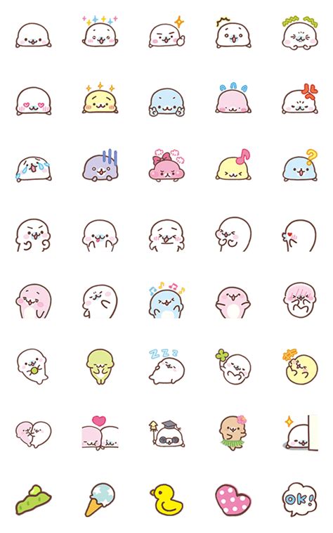 Mamegoma อิโมจิ Line อิโมจิ Line Store ดูเดิลน่ารัก ลายเส้นดูเด