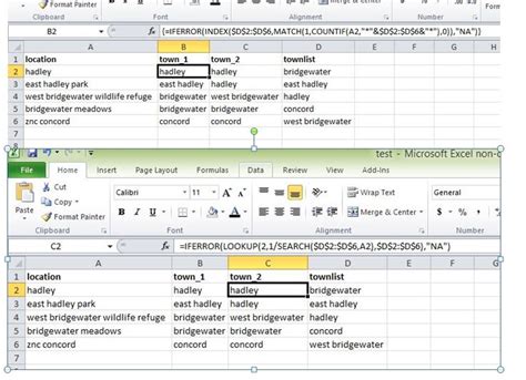 Excel Search For Partial Match Of Text String In Array And Return Match Of Greater Length