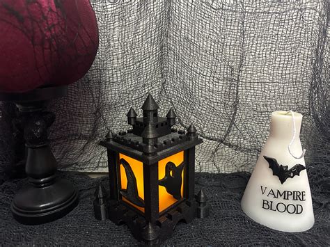 3d Printed Spooky Halloween Lantern Etsy