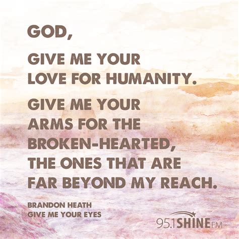 Brandon Heath Give Me Your Eyes Christian Song Lyrics