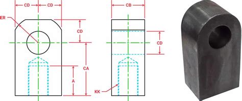 Threaded Rod Eye Mounts For Hydraulic Cylinders
