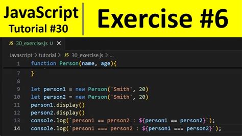 Javascript Tutorial 30 Exercise On Objects In Javascript
