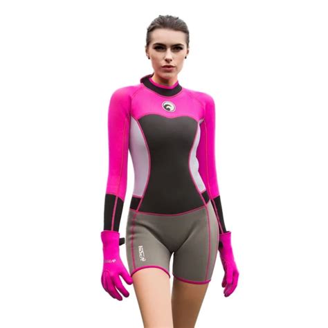 1 5mm Summer Beach Long Sleeved Shorts Siamese Warm Swimsuit Diving
