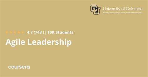 Agile Leadership Specialization Coursya