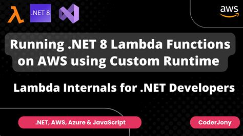 Coderjony Running Net 8 Lambda Functions On Aws Using Custom Runtime
