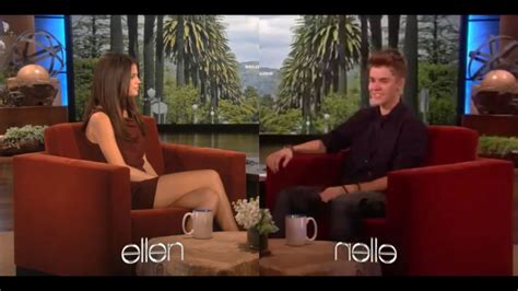 Justin Bieber And Selena Gomez The Ellen Show Youtube