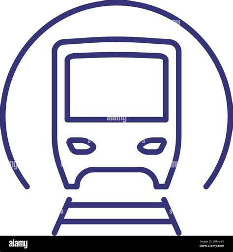 Subway Train Line Icon Stock Vector Image And Art Alamy