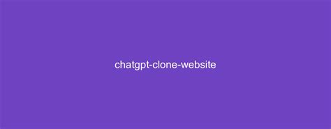 Chatgpt Clone Website