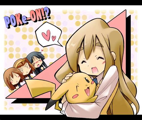 Pikachu Akiyama Mio Hirasawa Yui Tainaka Ritsu And Kotobuki Tsumugi