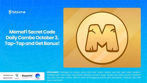 Memefi Secret Code Daily Combo October 3 Tap Tap And Get Bonus