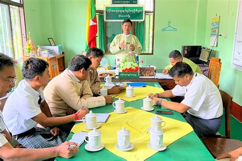 မိုင်းယောင်းမြို့နယ်၌ လယ်ယာမြေစီမံခန့်ခွဲမှုအဖွဲ့၏ လုပ်ငန်းညှိနှိုင်းအစည်းအဝေး ကျင်းပ