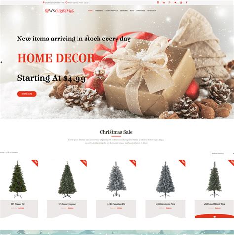 Ws Christmas Responsive Christmas Woocommerce Wordpress Theme