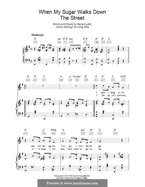 When My Sugar Walks Down The Street By J Mchugh I Mills On Musicaneo