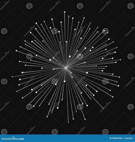 Abstract White Geometric Composition Stock Vector Illustration Of Ring Design 94843782