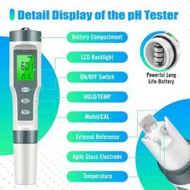 PH Mtre Numrique Avec Testeur De PH ATC 3 En 1 PH TDS Temp 0 01 R