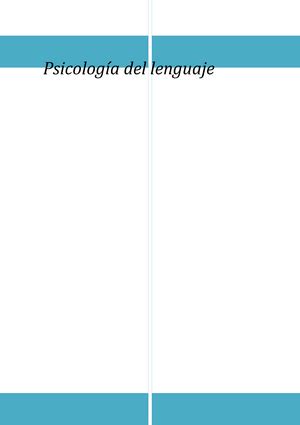 Tema Psicología del Lenguaje Tema Lenguaje biologÌa y cerebro Naturaleza biolÛgica del