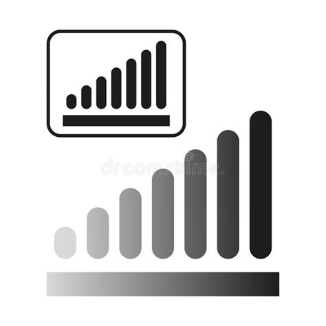 Bar Chart Bar Graph Symbol Rounded Rectangle Chart Concept Vector