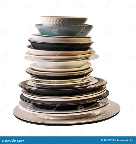 Stack Of Plates Stock Photo Image Of Plates Textures 46760520