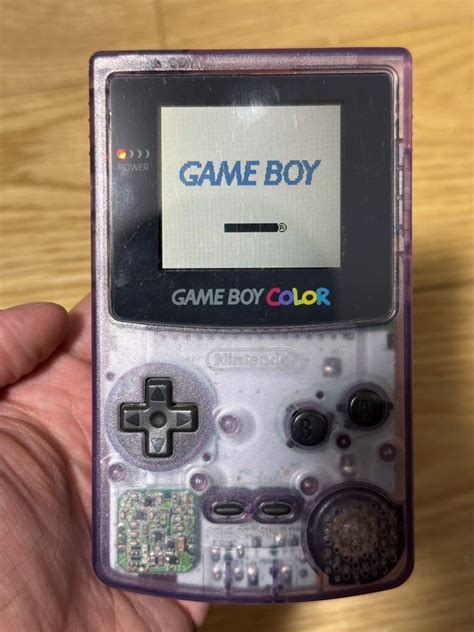 Yahooオークション ゲームボーイカラー クリアパープル 動作確認済み