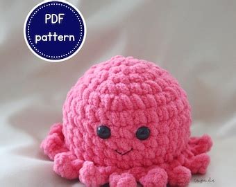 Hazel The Squid No Sew Amigurumi Pattern Crochet Pattern Etsy