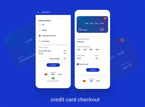 Credit Card Checkout Ui Screen Behance